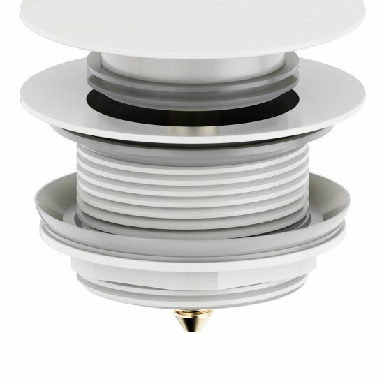 Донный клапан Wonzon & Woghand , Белый матовый (WW-SS105-MW)