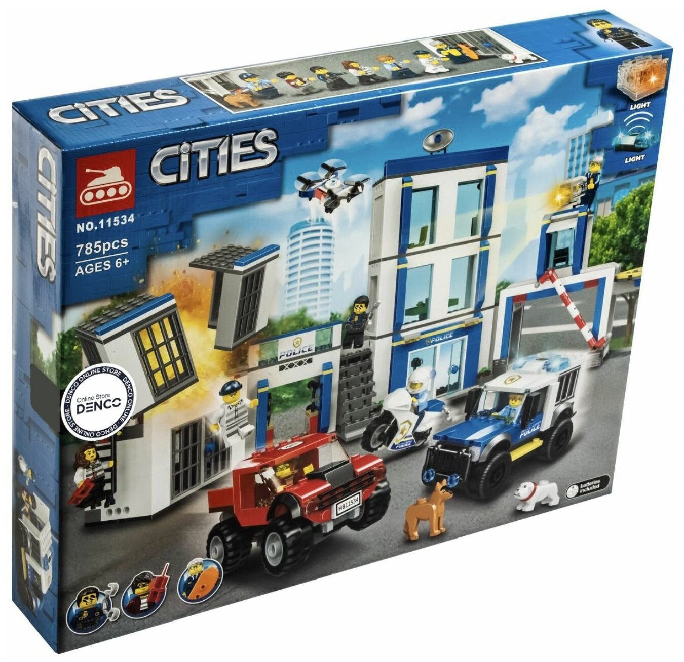 Конструктор Полицейский участок / Деталей 785 / CITIES 11534 (сопоставим с кодом CITY 60246) YZ