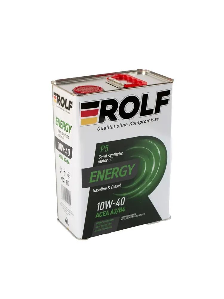 Моторное масло ROLF energy 10W-40 API SL/CF ACEA A3/B4 4 литра