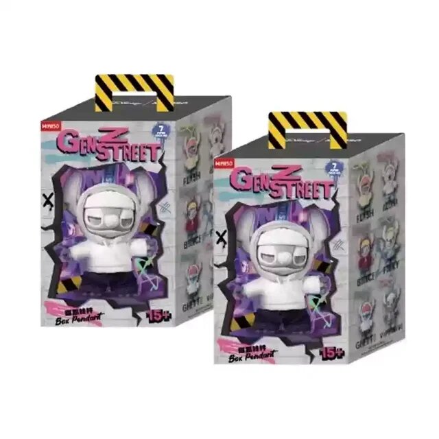 Оригинальная подарочная коробка Miniso Sti Genz Street Blind Box из винила и плюша. Серия модных игрушечных фигурок и украшений. Загадочная коробка в подарок для девочки.