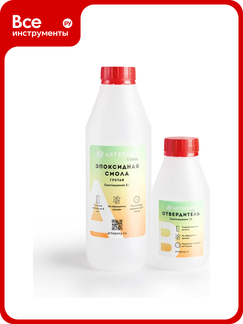 Густая эпоксидная смола ArtEpoxy 600 г Crystal ВИ-21601, создания картин