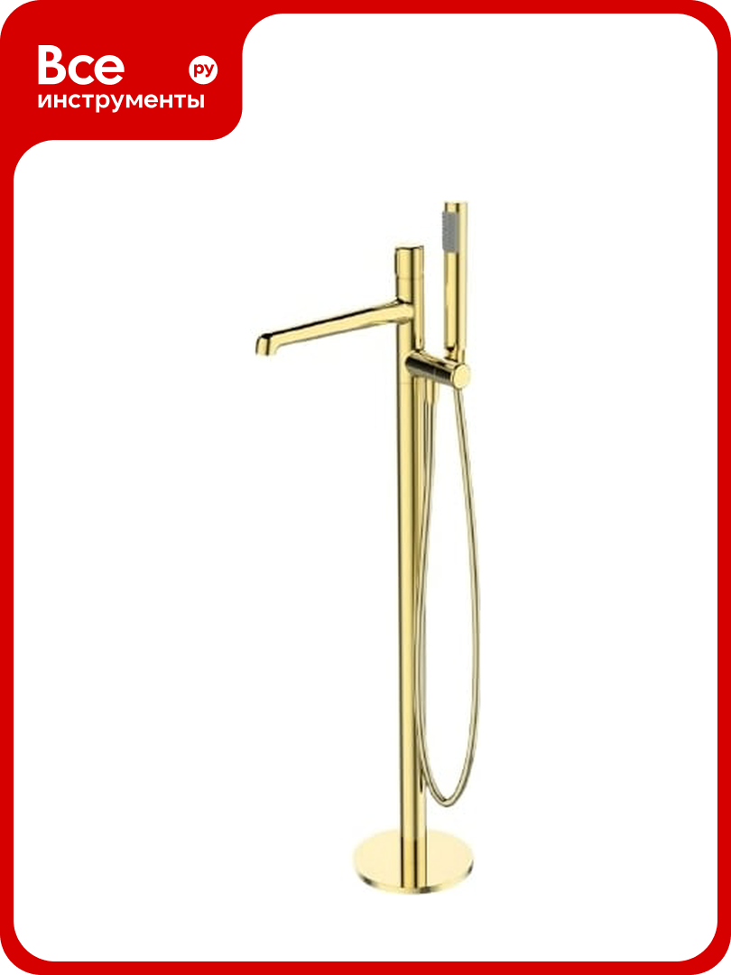 Напольный смеситель для ванны BELBAGNO UNO золото UNO-FMT-ORO