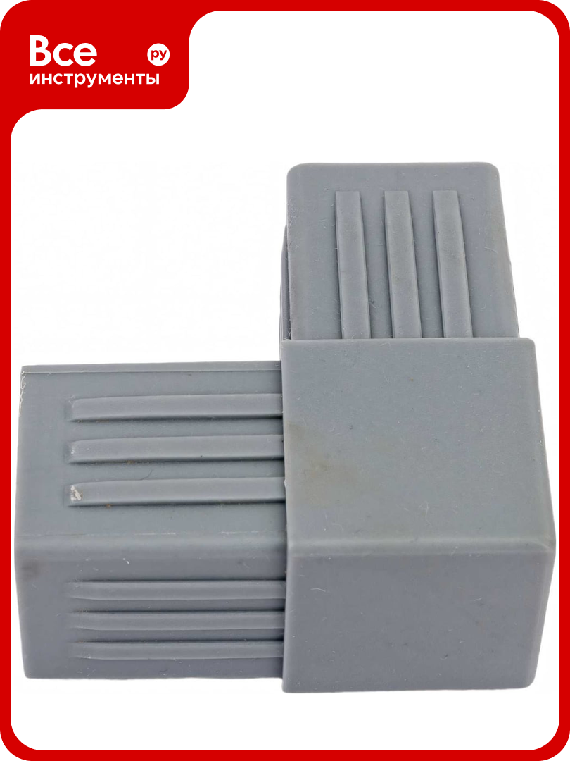 Пластиковый, ПилотПро, соединитель для трубы ПилотПро 30х30 мм, 2-пал, смежн.