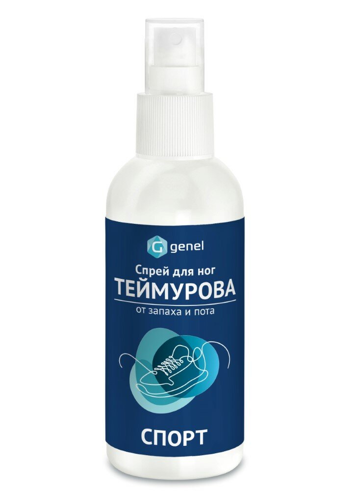 G genel спрей для ног теймурова от запаха и пота спорт 150 мл