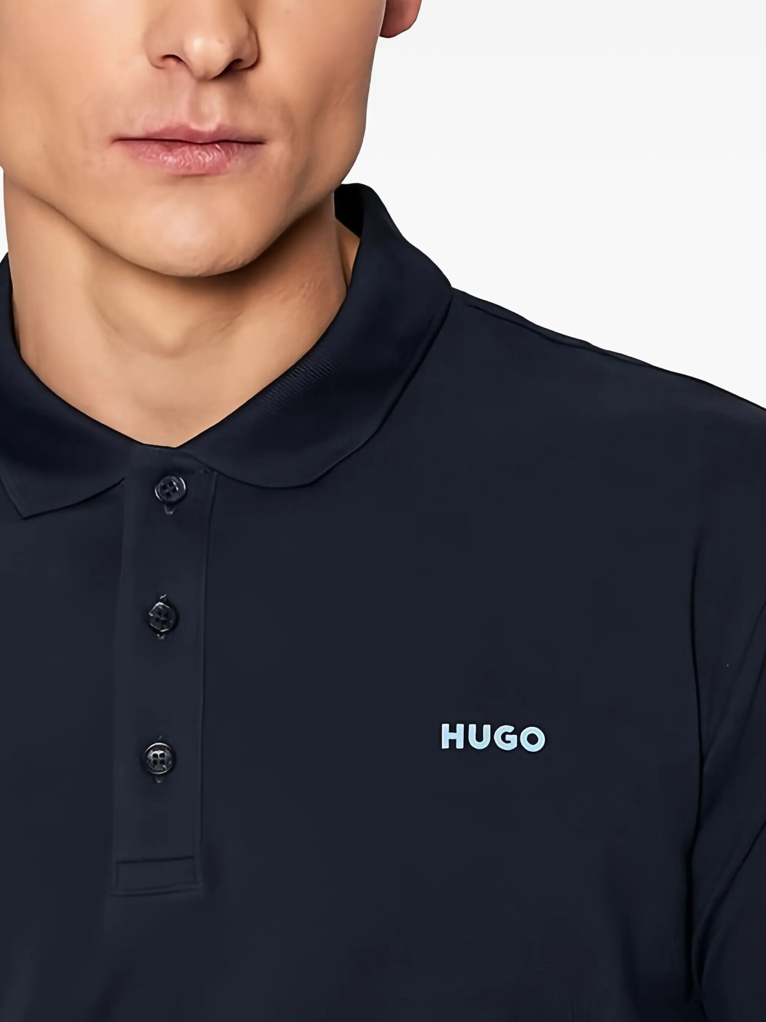 Поло HUGO, размер M, синий — фото 1