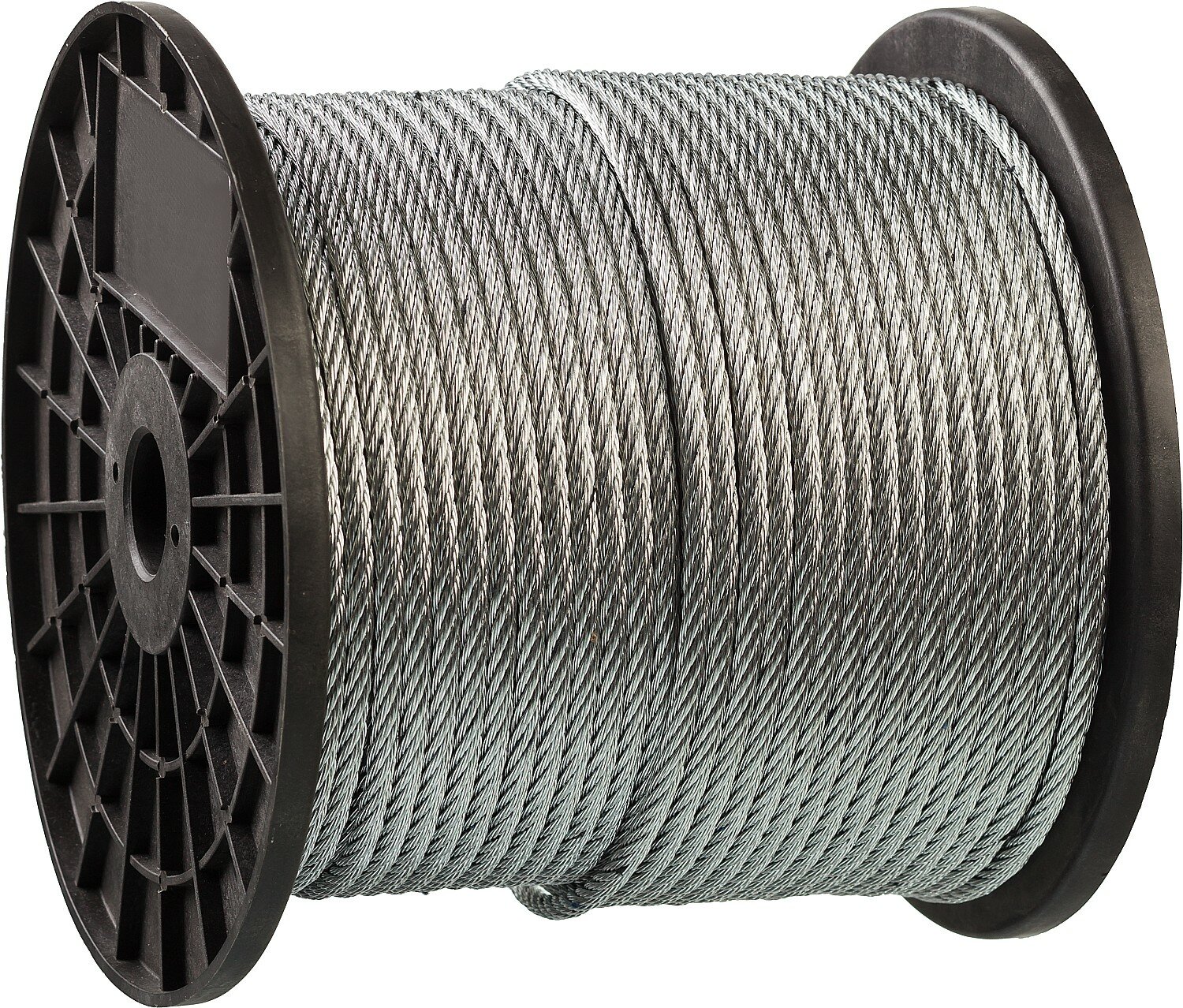 Трос стальной ЗУБР DIN 3055, свивка 6х7 FC, 8 мм, длина 80 м, Профессионал