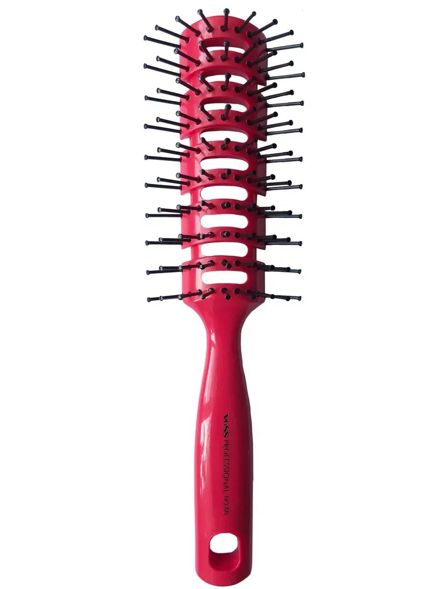 Профессиональная расческа для укладки волос, цвет красный