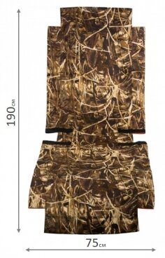 Ткань для раскладушек Грета "Медведь", водостойкая, износоустойчивая, 190x75 см