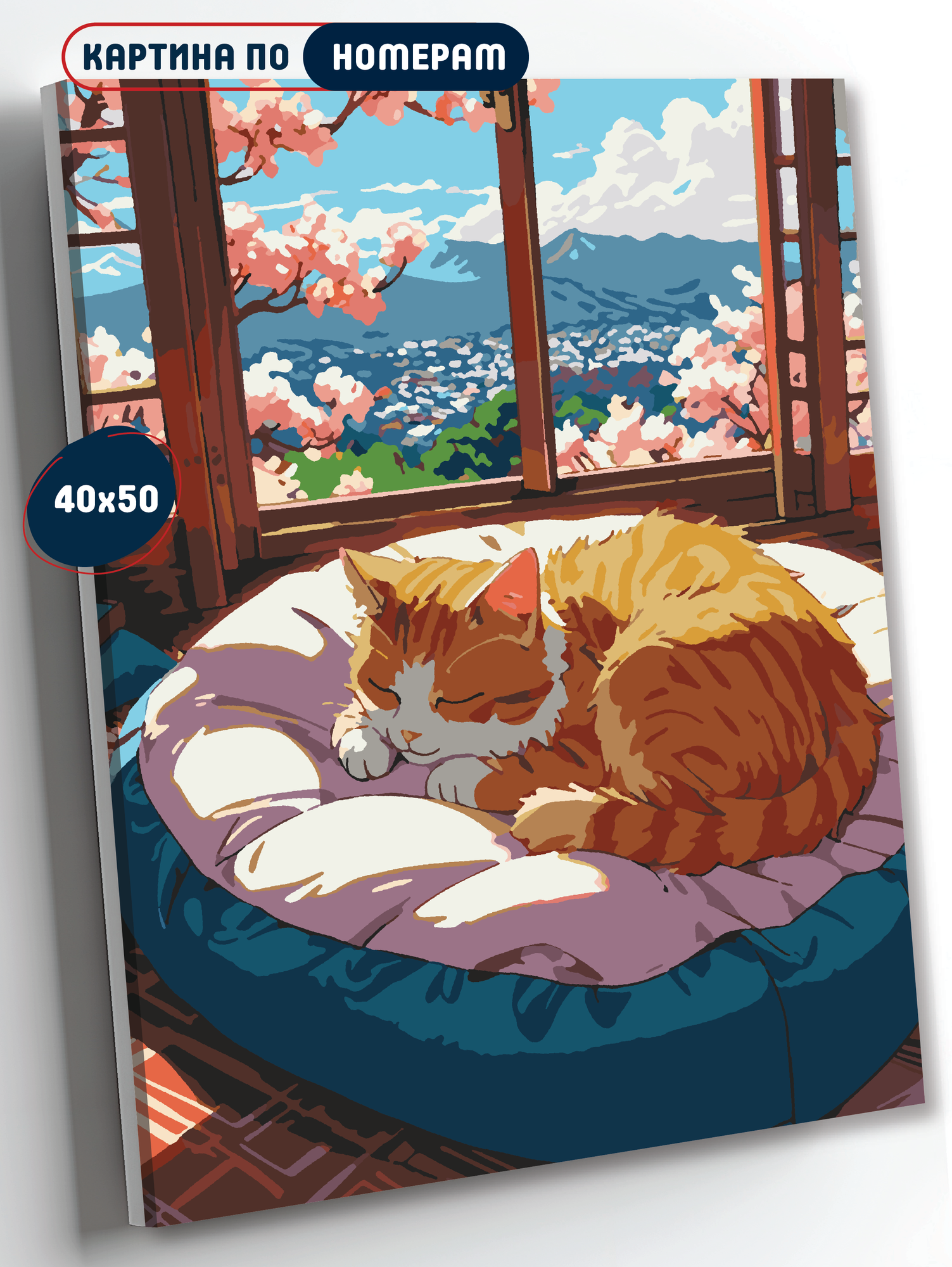 Картина по номерам ТТ Рыжий кот