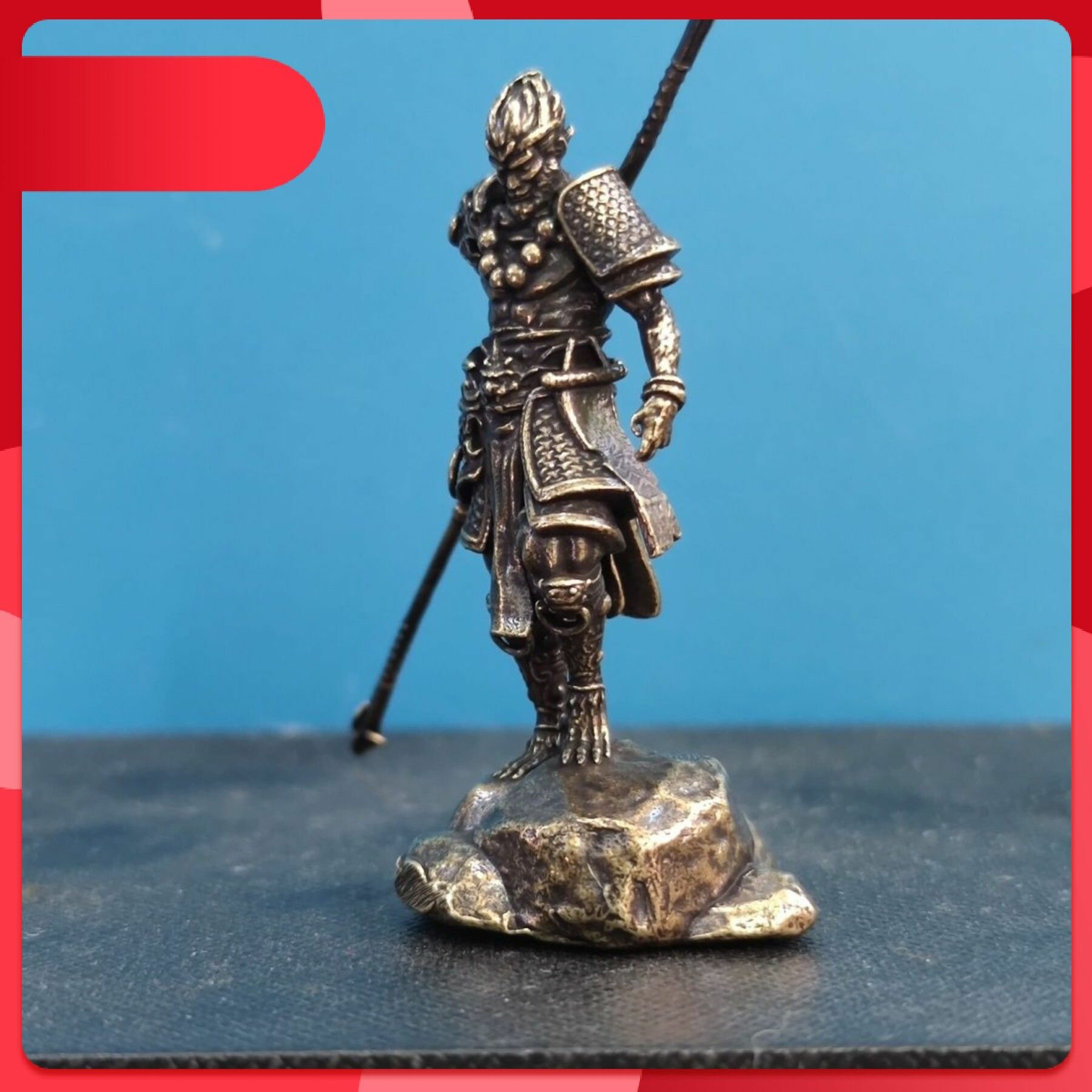 Персонаж игры: Black Myth: Wukong Бронзовая скульптура, 6 см