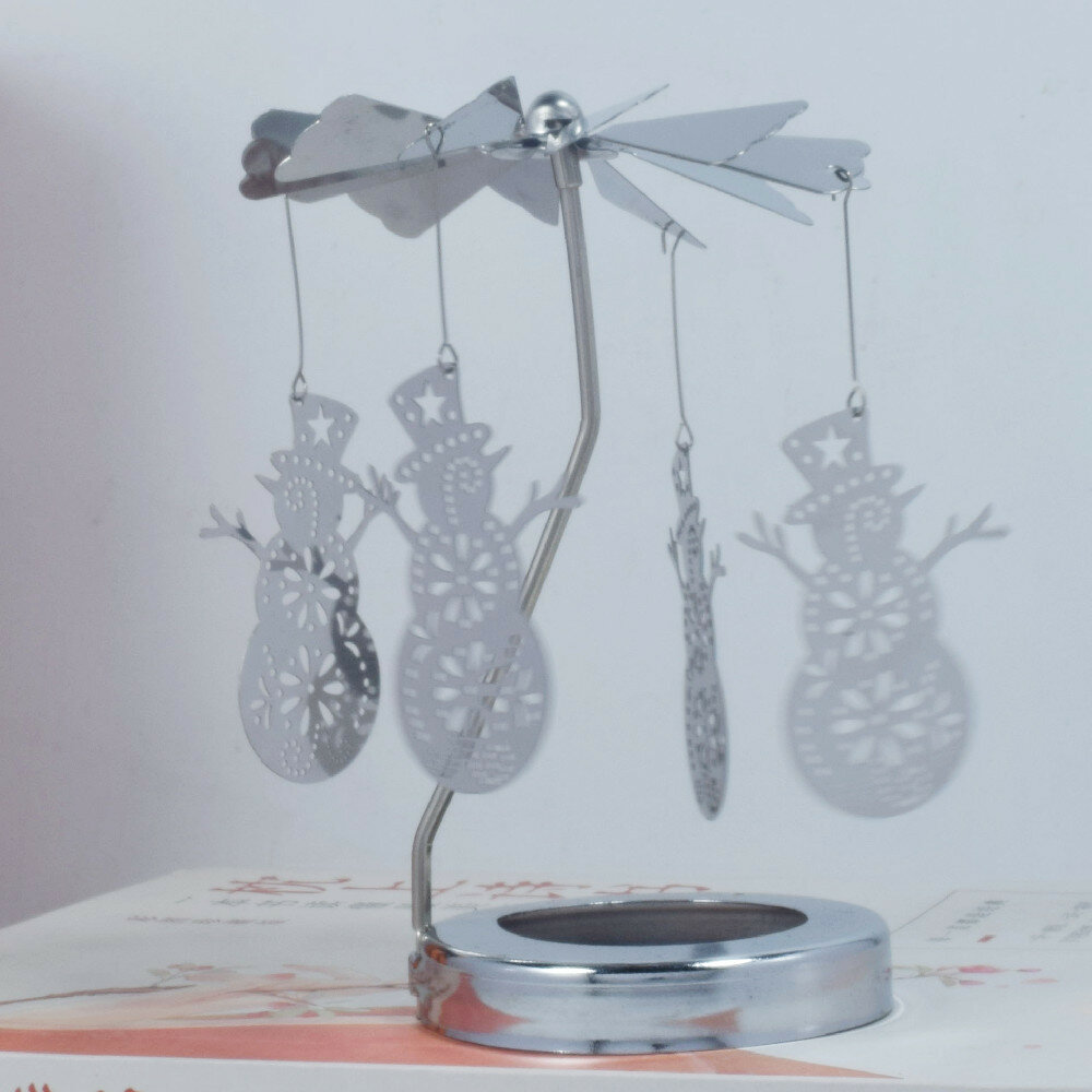 Романтическая ароматическая стеклянная чашка-карусель с оригинальной крышкой, вращающийся подсвечник в виде фонаря.