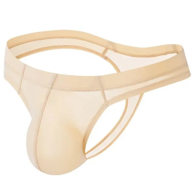 Мужские стринги Jockmail из нейлона Бежевый, М, 290Beige