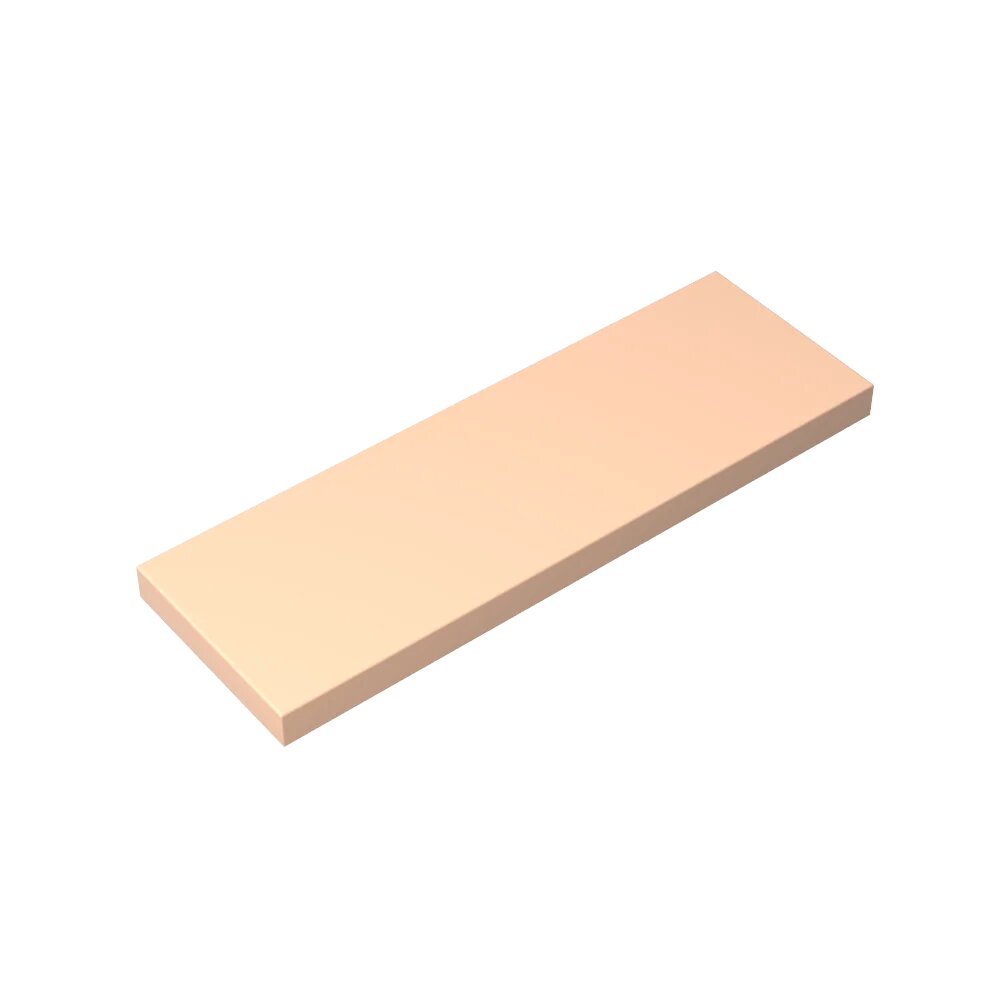 Gobricks пластиковые блоки 2х6, Бежевый (032)
