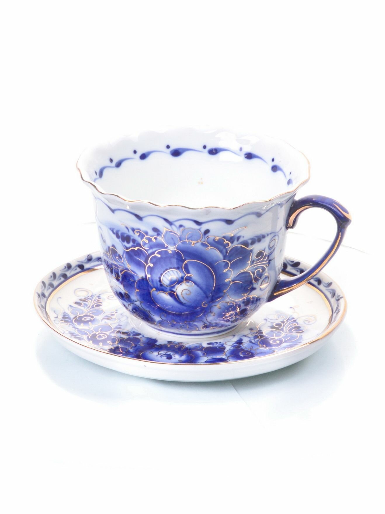 Чайная пара из фарфора "Удача"