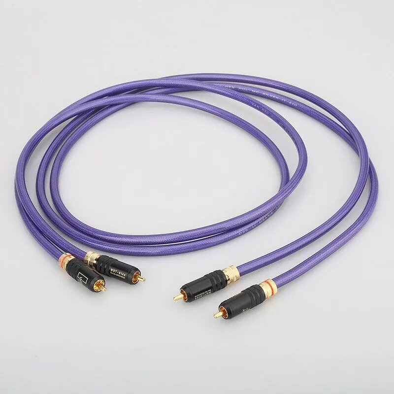 Van den Hul Аудиокабель RCA/RCA, 0.5 м, фиолетовый