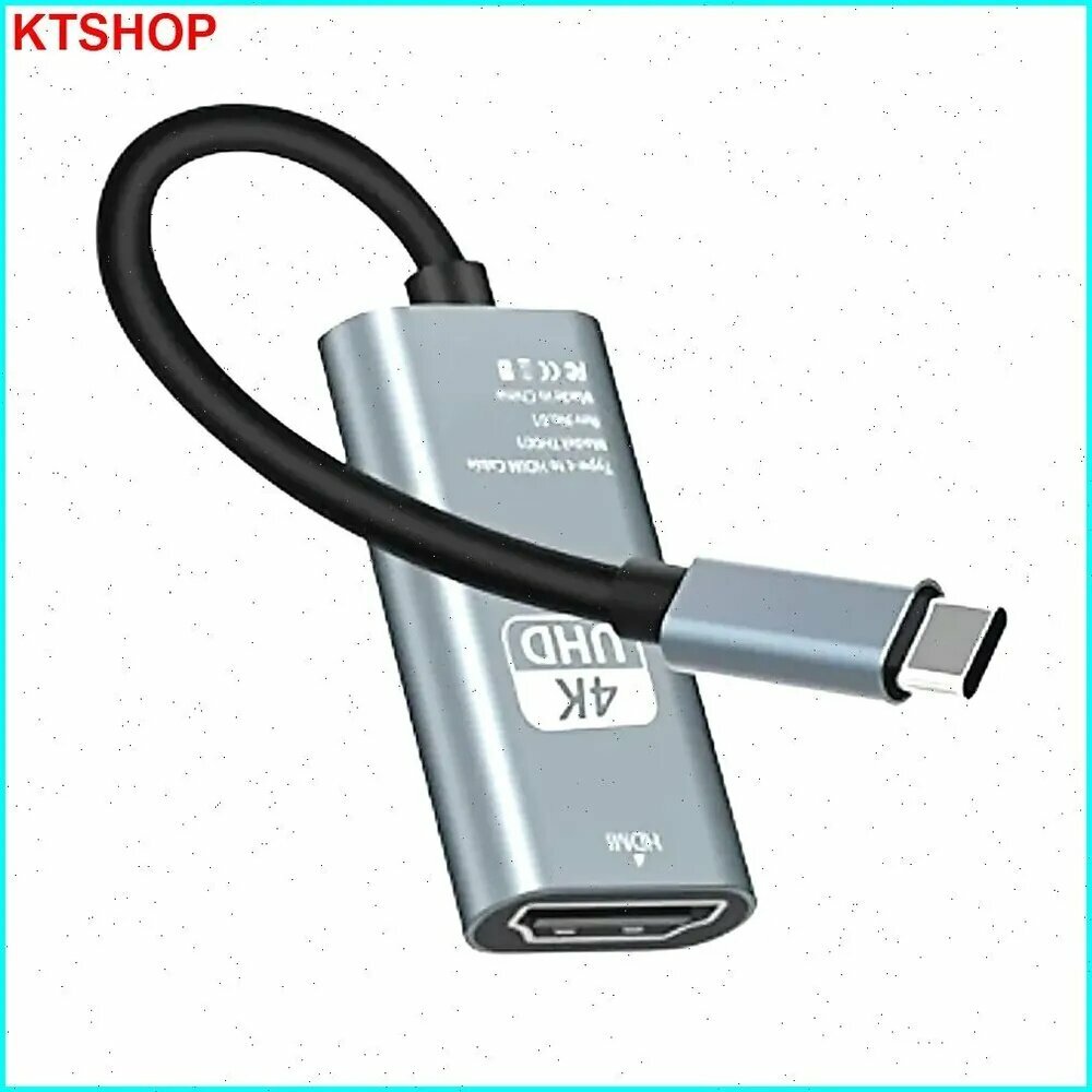 USB-кабель адаптера типа C к HDMI для телефона-планшета MHL Android, черный