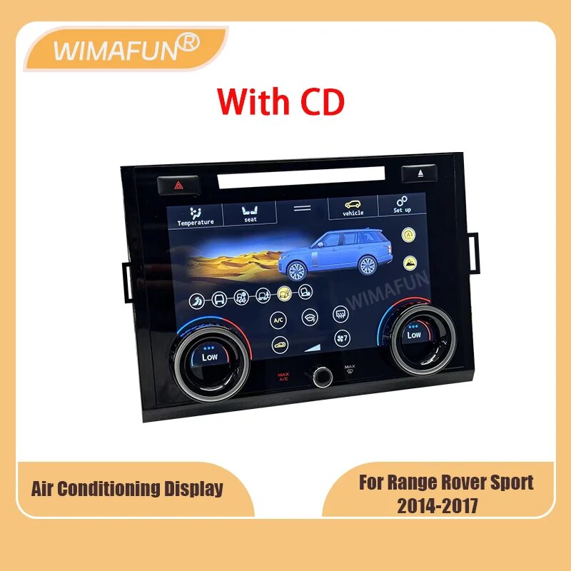 10,1-дюймовый сенсорный ЖК-экран с ограниченным управлением для Land Rover Range Rover Sport L405 Sport L494 2013-2017, панель переменного тока, несколько Sport AC With CD