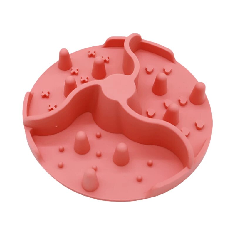 Силиконовый коврик-медленница для кормления кошек, коврик-медленница для щенков с присоской, предотвращающий удушение,