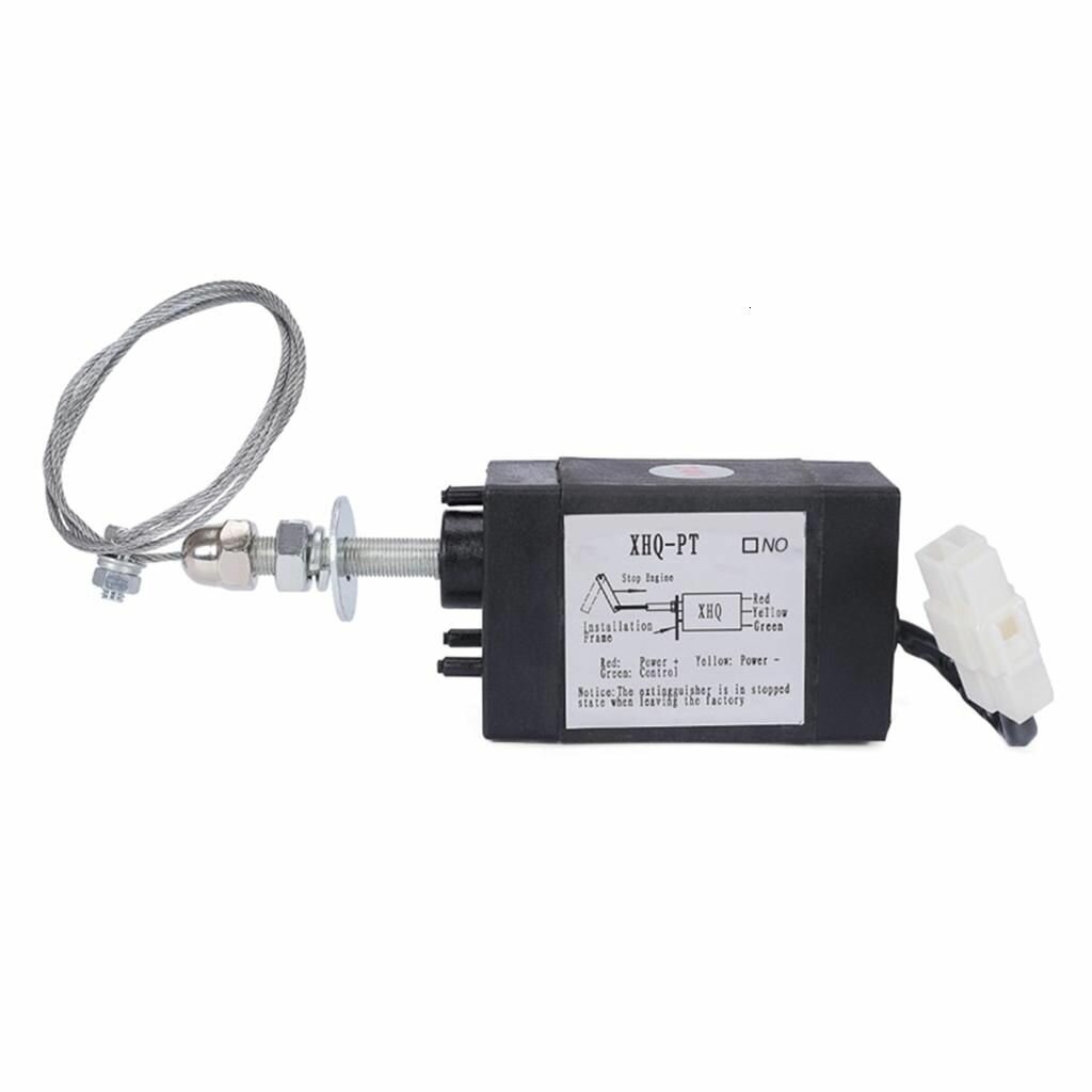 12V/24V Электрические соленоидные клапаны для генераторов, стабильное управление остановкой топлива, - Нормально открытый 24 В