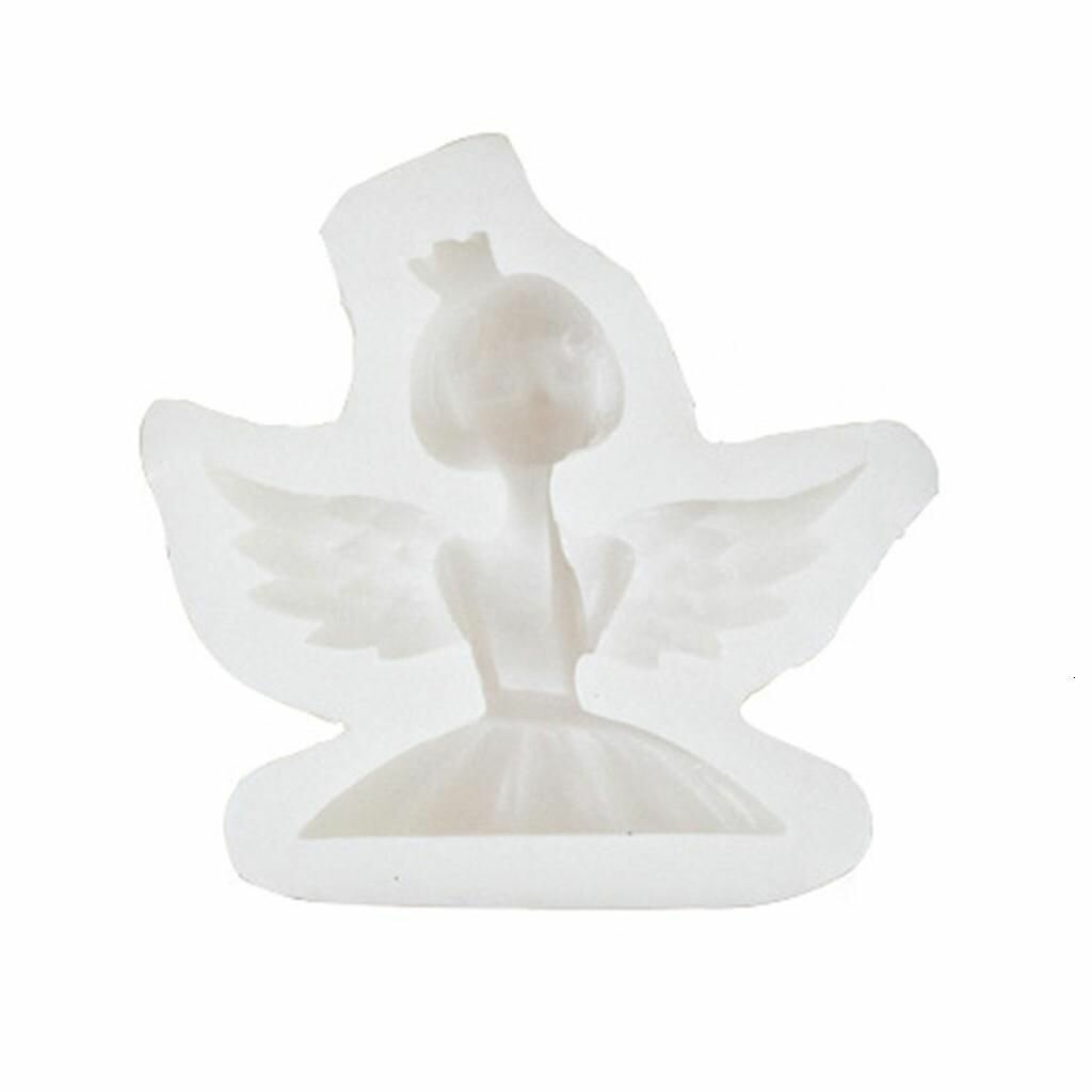 Формы для свечей, Силиконовая форма Для Девочки-Ангела-GP045 3 Поддержки Силиконового Ангела