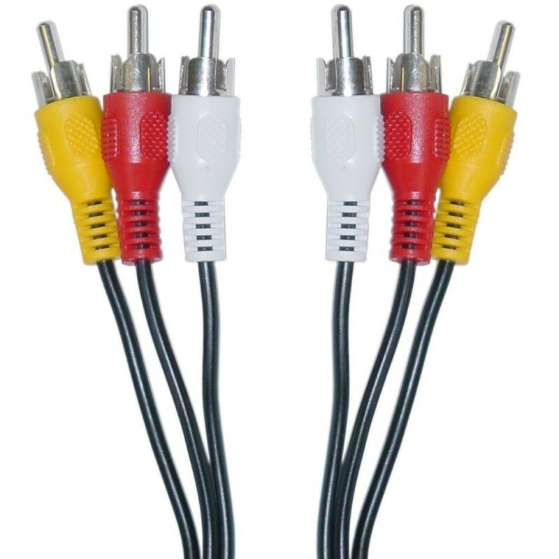Кабель 3 RCA (тюльпан) - > 3 RCA (тюльпан) 1,8m