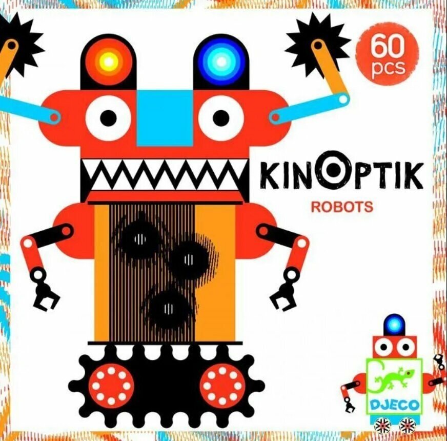 Пазл-аниматор Djeco Робот, серия Киноптик, 05611