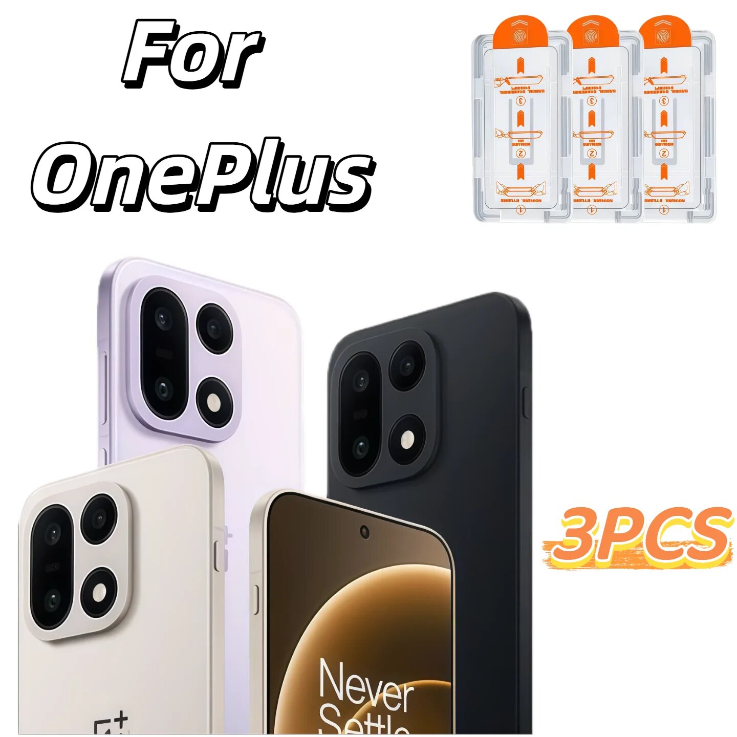 Защитная пленка для экрана OnePlus 9R, закаленное стекло, 3 шт.