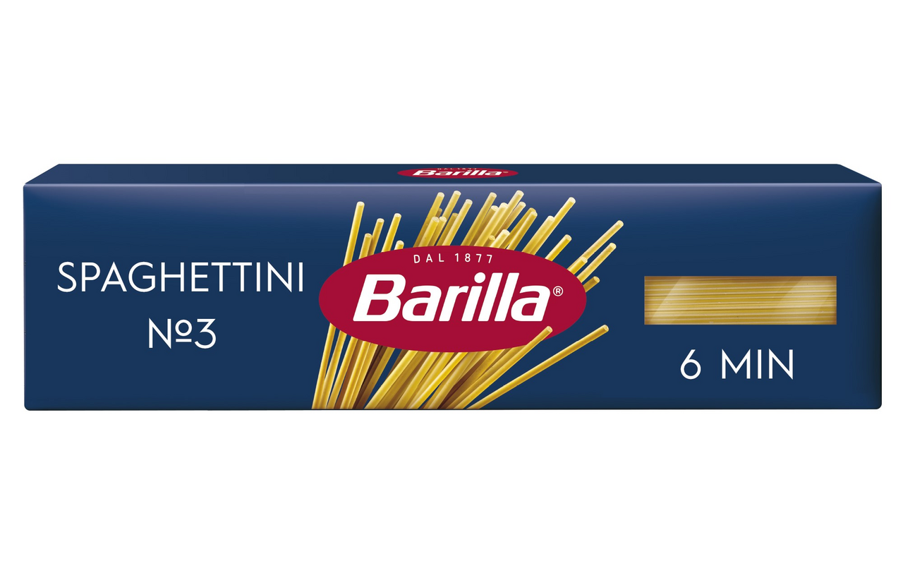 Макароны BARILLA Spaghettini n.3 из твердых сортов пшеницы группа А высший сорт, 450г