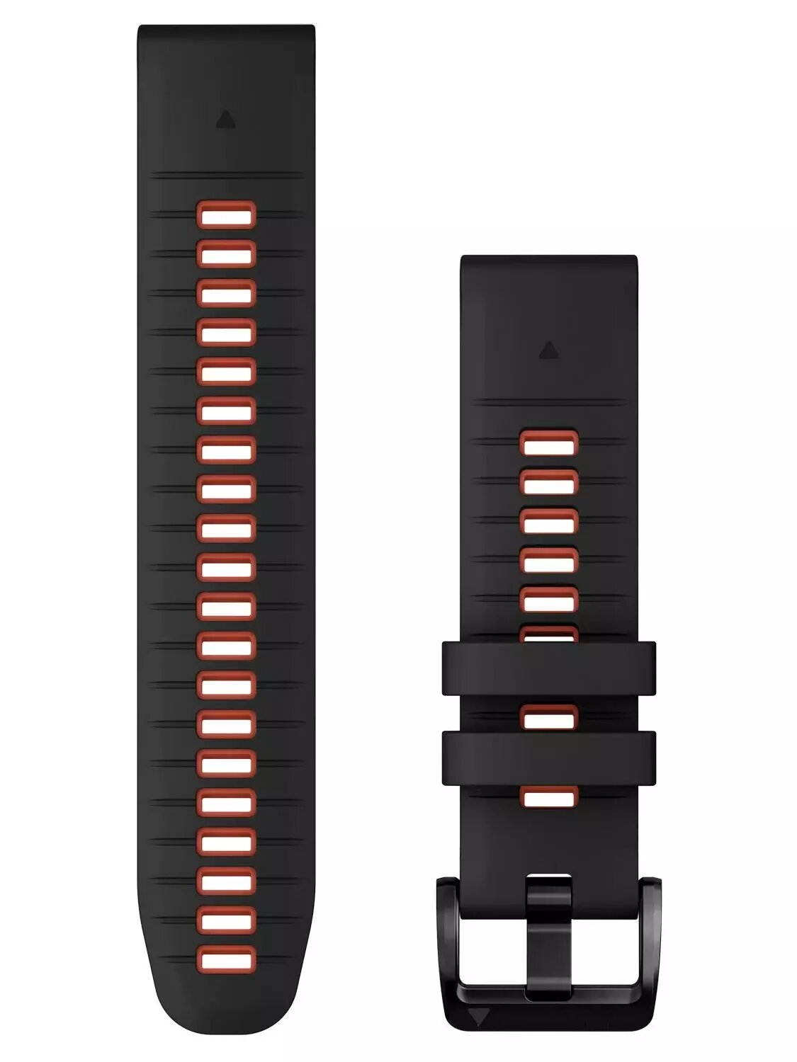 Ремешок сменный Garmin QuickFit 22 mm Black/Flame Red Silicone Band 010-13280-06 красно-черный
