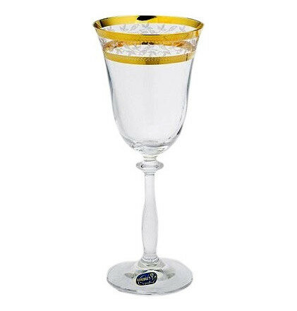 Бокал для красного вина 250 мл 1 шт Crystalex CZ s.r.o. "Анжела /Золотые листики" / 341930