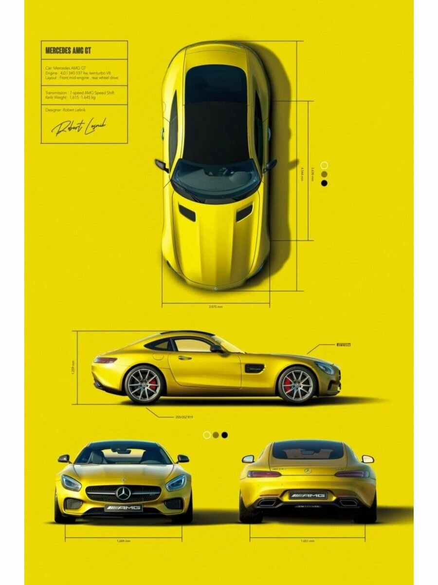 Постер "Mercedes AMG GT"