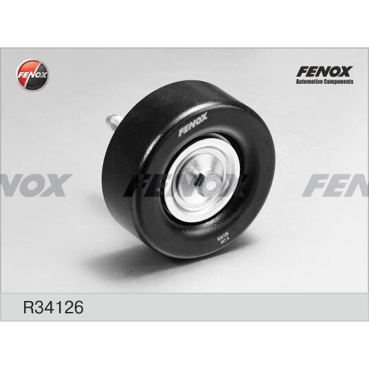 Ролик обводной ремня ГРМ поликлиновый для автомобиля Mazda Ford, FENOX R34126 (1 шт.)