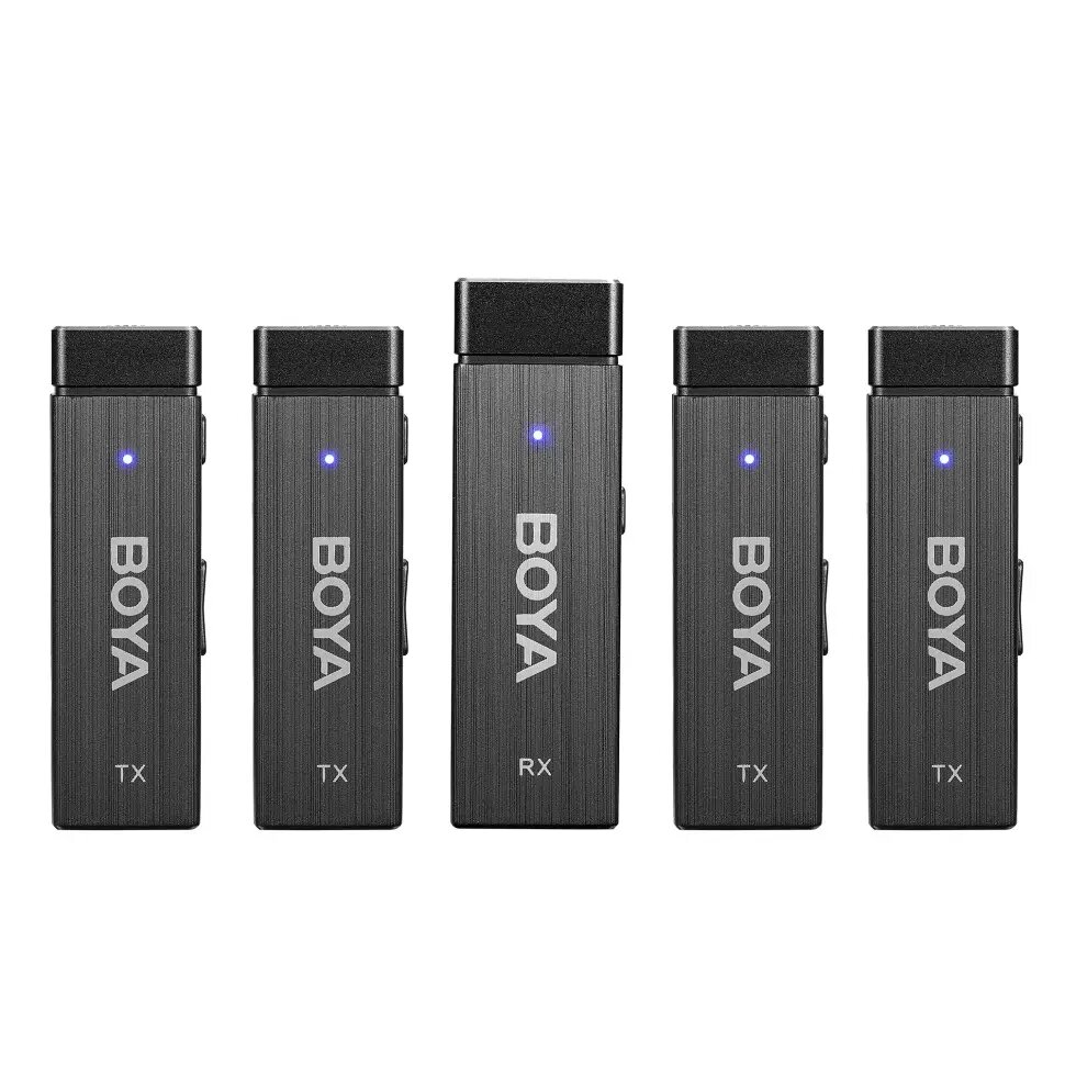 Радиосистема Boya BY-W4 компактная, 4-х канальная, до 30 м.