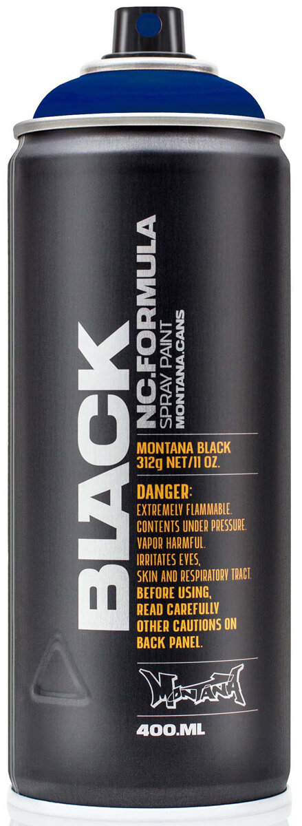 Краска для граффити аэрозольная BLACK синий Сорренто 0,4л 5270 BLK