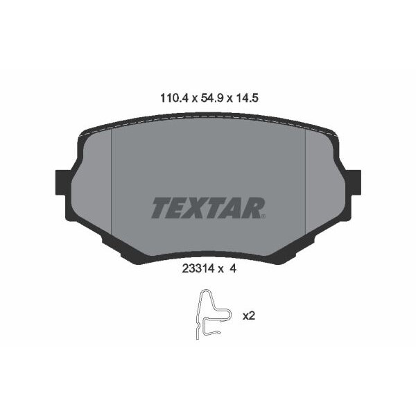Колодки тормозные дисковые комплект Mazda Suzuki Suzuki, TEXTAR 2331401 (1 шт.)
