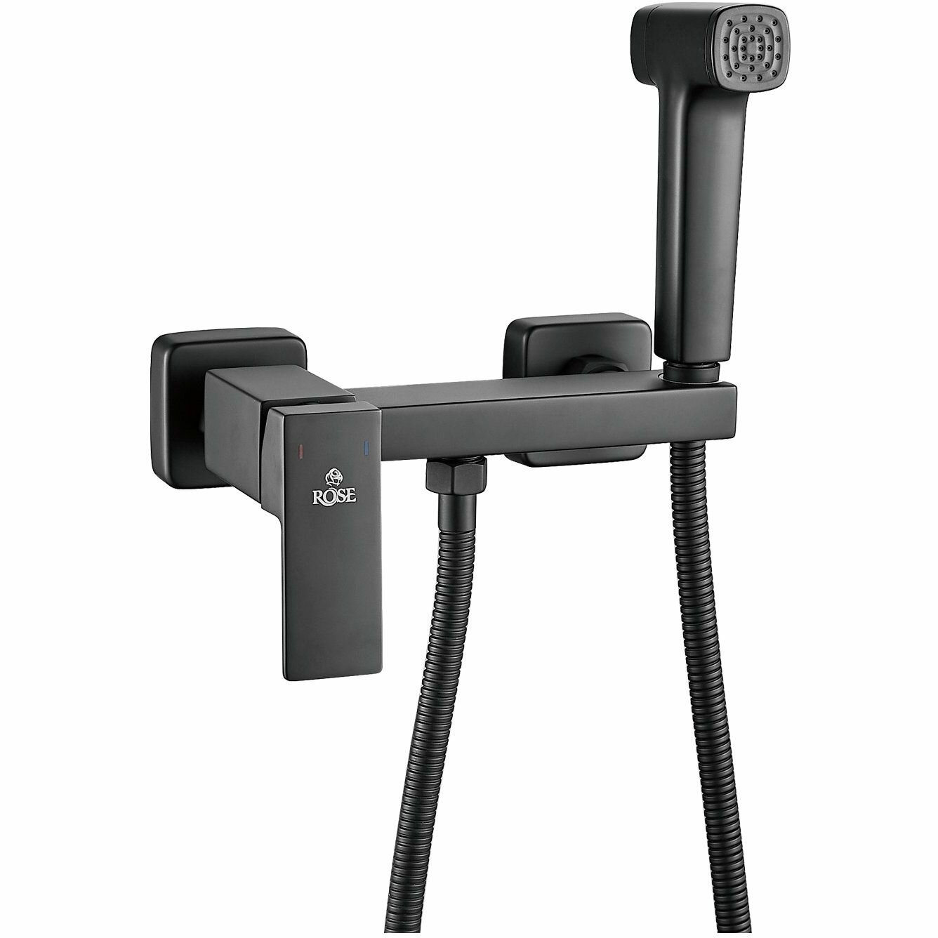 Гигиенический душ со смесителем Rose (Розе) R2805H-1, черный