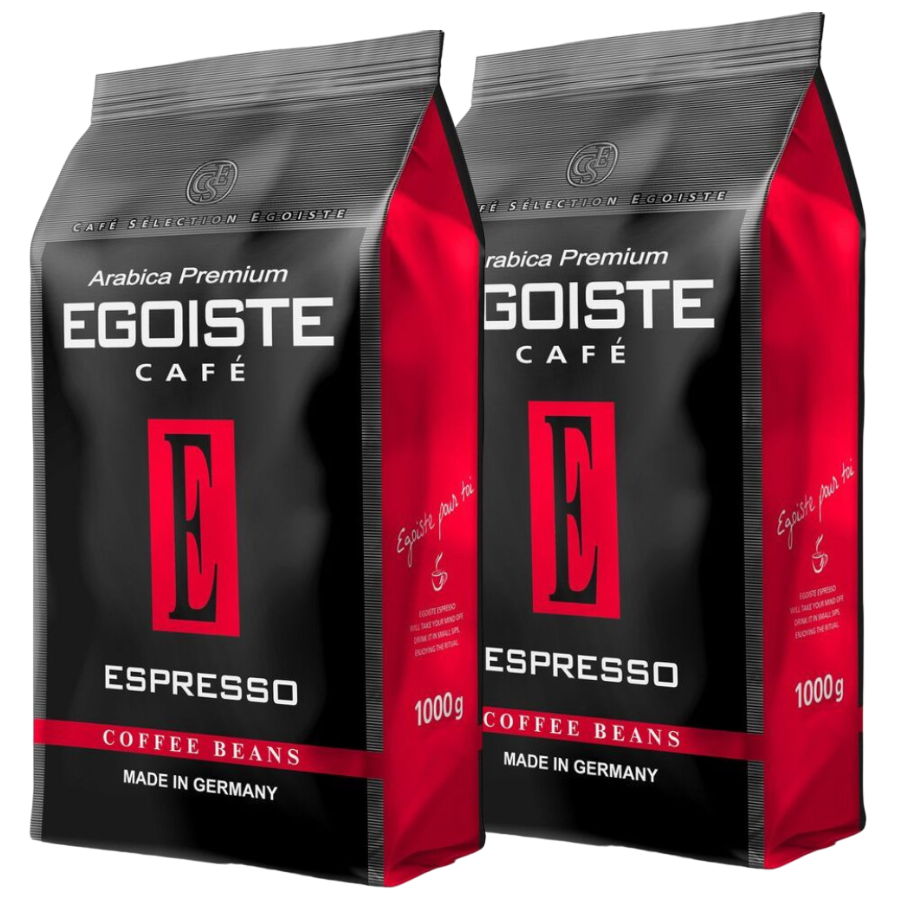 Кофе в зернах Egoiste Espresso, 1 кг х 2 шт