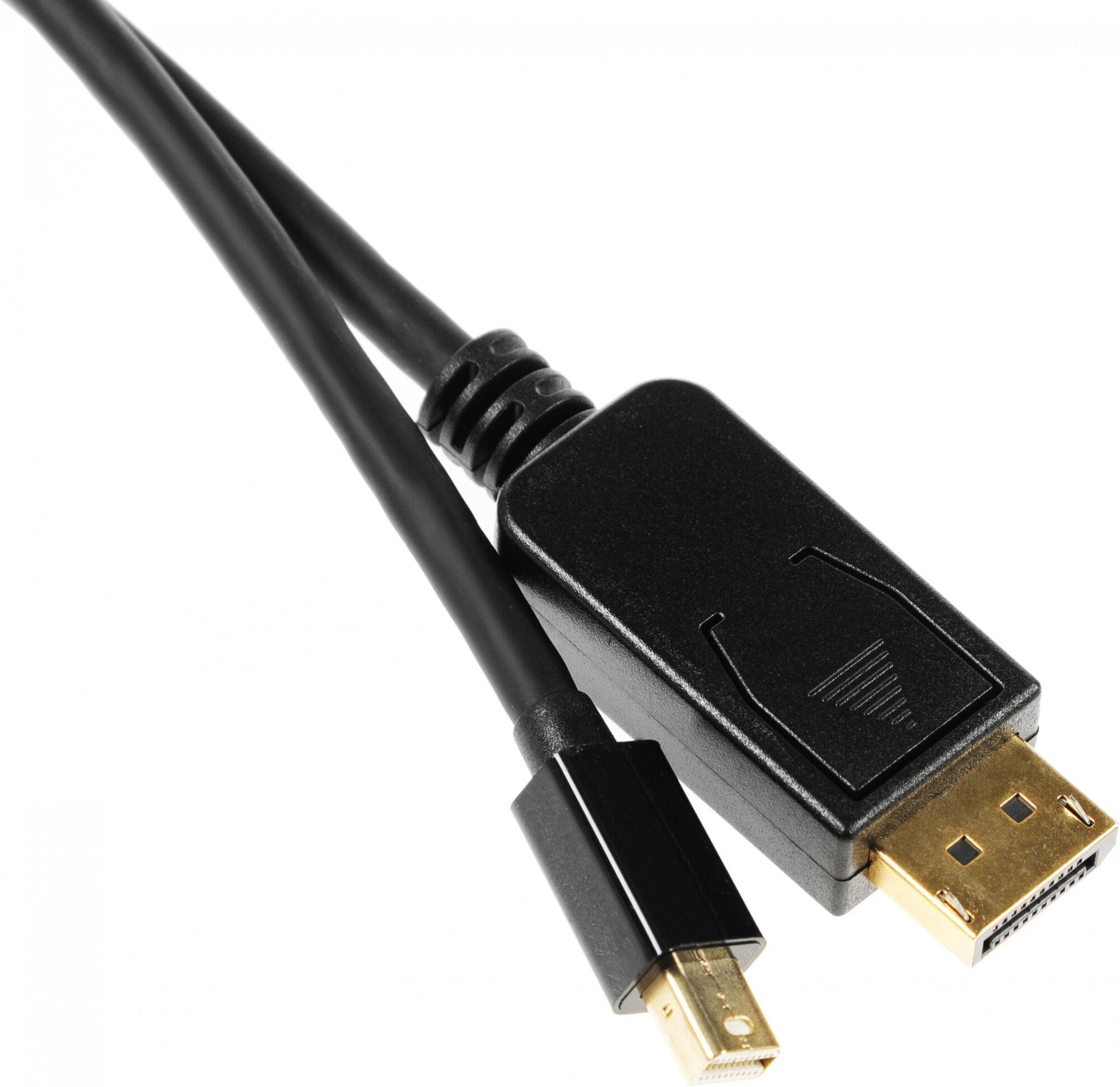 Кабель аудио-видео Buro miniDisplayport (m)/DisplayPort (m) 1.5м. позолоч. конт. черный (MDP-DP)