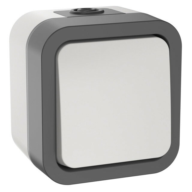 IEK Tors Переключатель 1 пост IP55 10 А серый белый для распределительных щитов и панелей