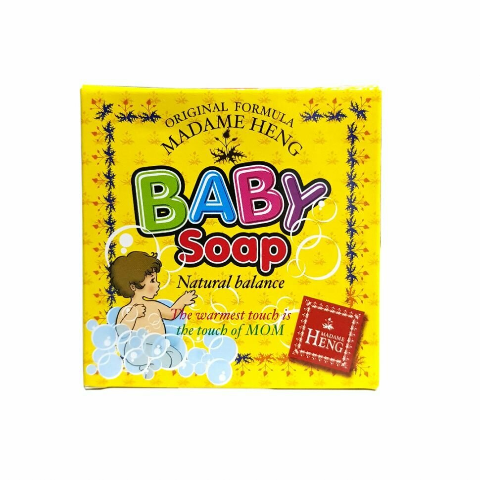 BABY SOAP Natural Balance, Madame Heng (Детское мыло С ромашкой И куркумой, Мадам Хенг), 150 г.