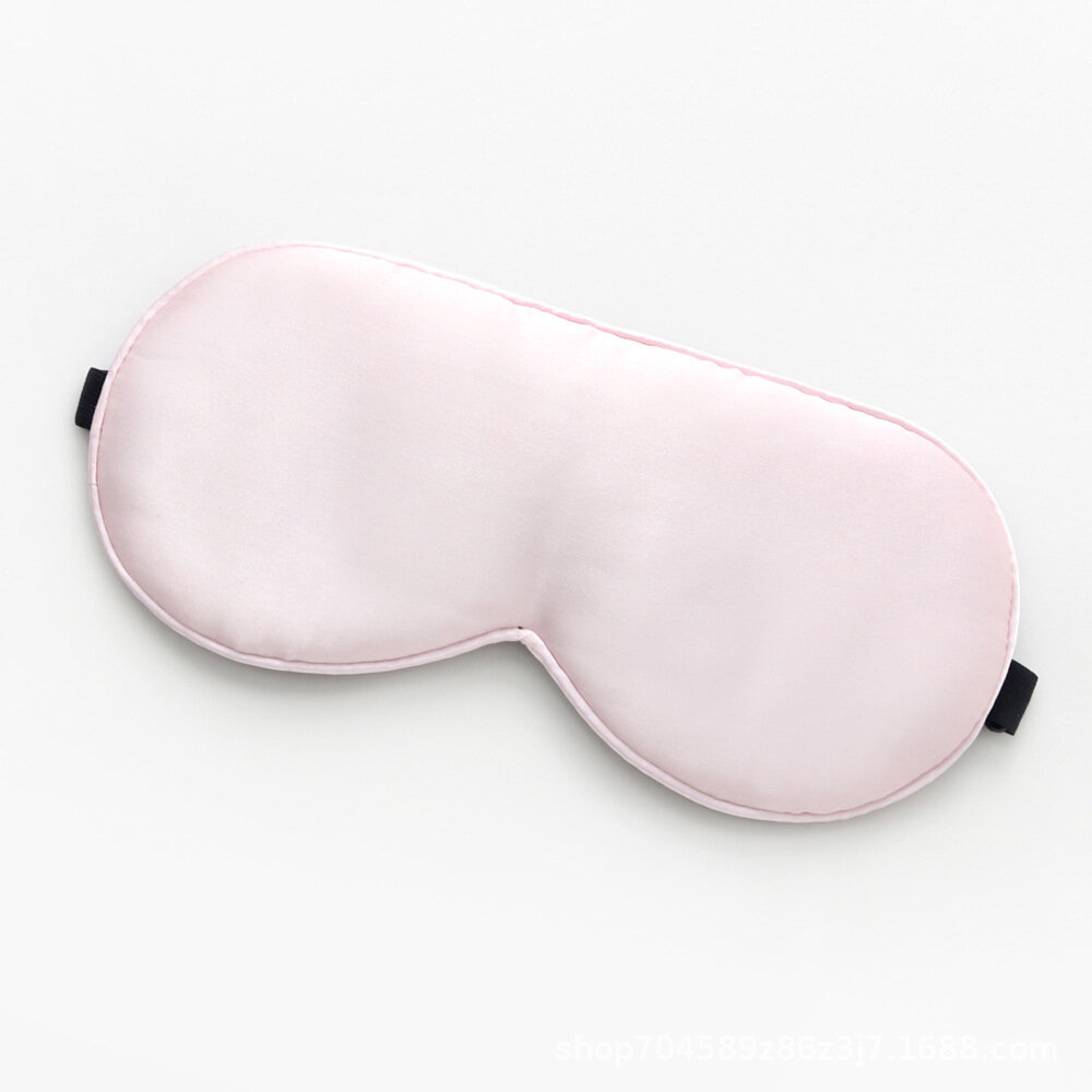 Маска для глаз Amazon Silk Eye Mask 19 Mumi Sleeping Mulberry, шелковая, с вышивкой, розовая