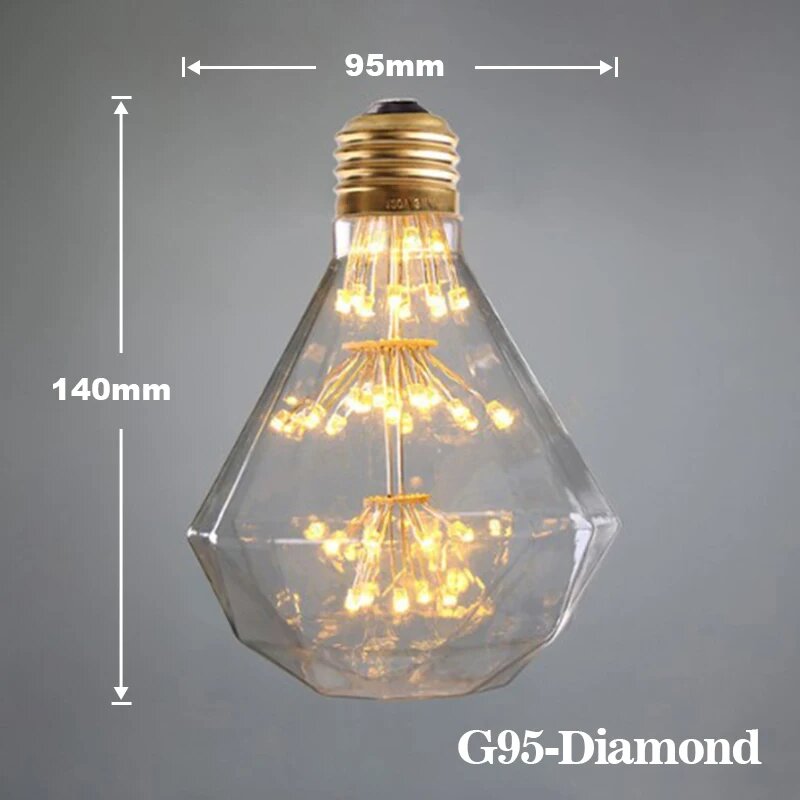 LED лампа Эдисон Genixgreen G95 DIAMOND