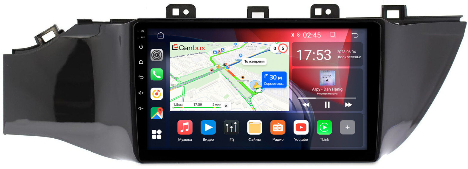 Штатная магнитола Canbox GT9-9078 2/32 Android 10 (без кнопки) для Kia Rio 4, Rio X-Line 2017-2020 (IPS, DSP, CarPlay)