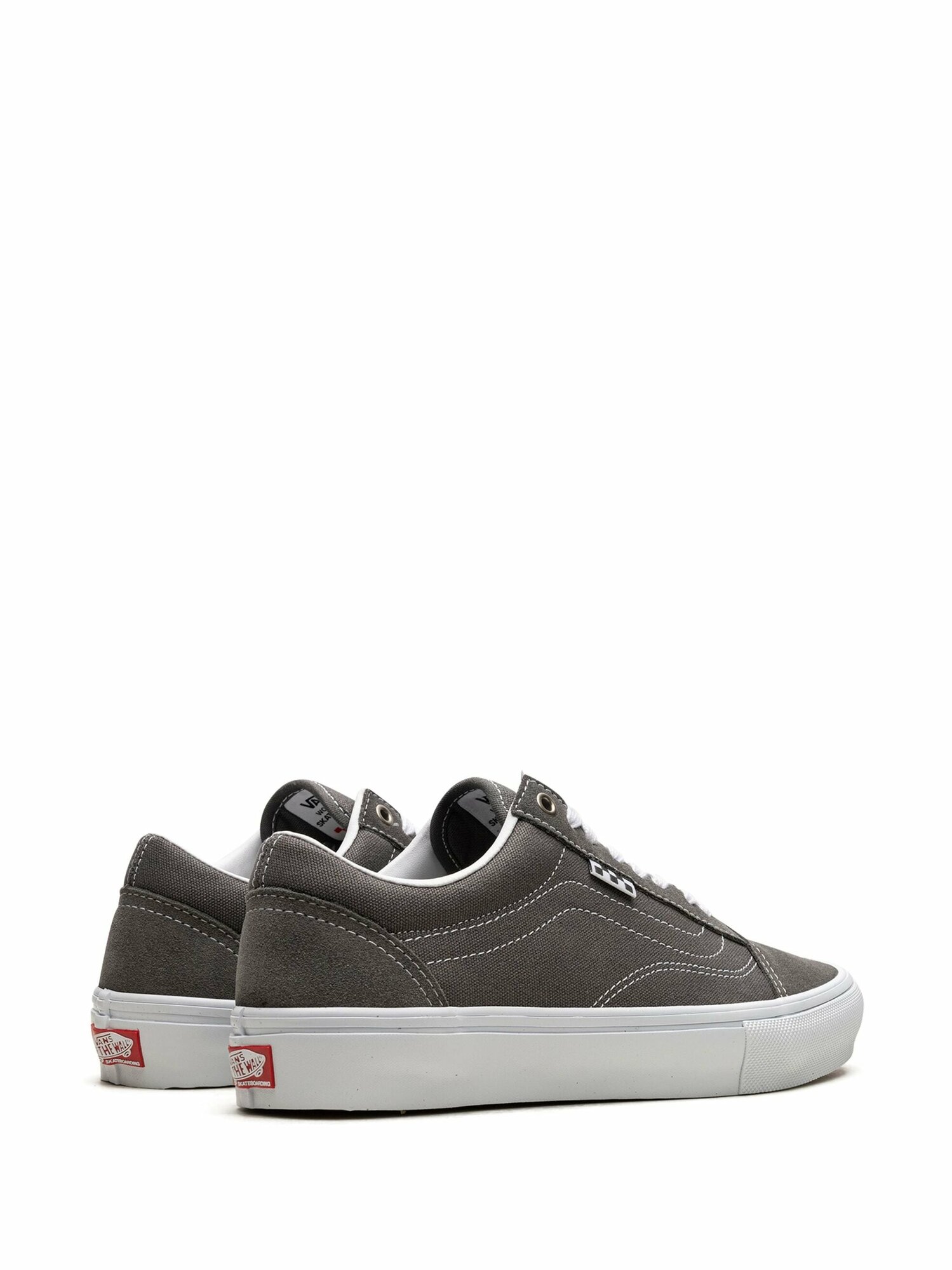 Кроссовки VANS Skate Old Skool 'Pewter/True White', размер 7,5 US, серый — фото 1