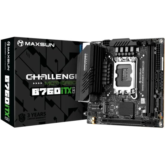 Материнская плата Maxsun MS-Challenger B760ITX D5 (LGA1700, mini-ITX)