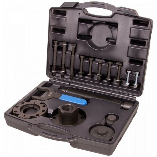 Набор оправок для монтажа и демонтажа ступичных подшипников Мастак 100-30017C FORD, кейс, 17 предметов