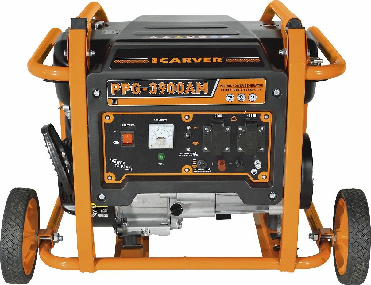 Генератор бензиновый Carver PPG- 3900АM (01.020.00027)