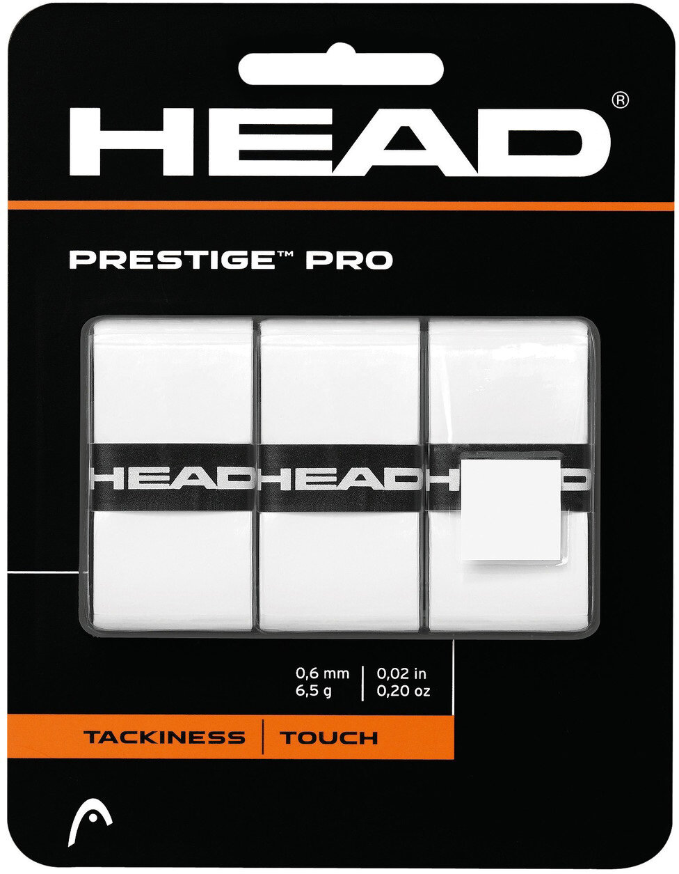 Овергрипы Head Prestige Pro Overwrap WH Унисекс Полимерные материалы; синтетические материалы
