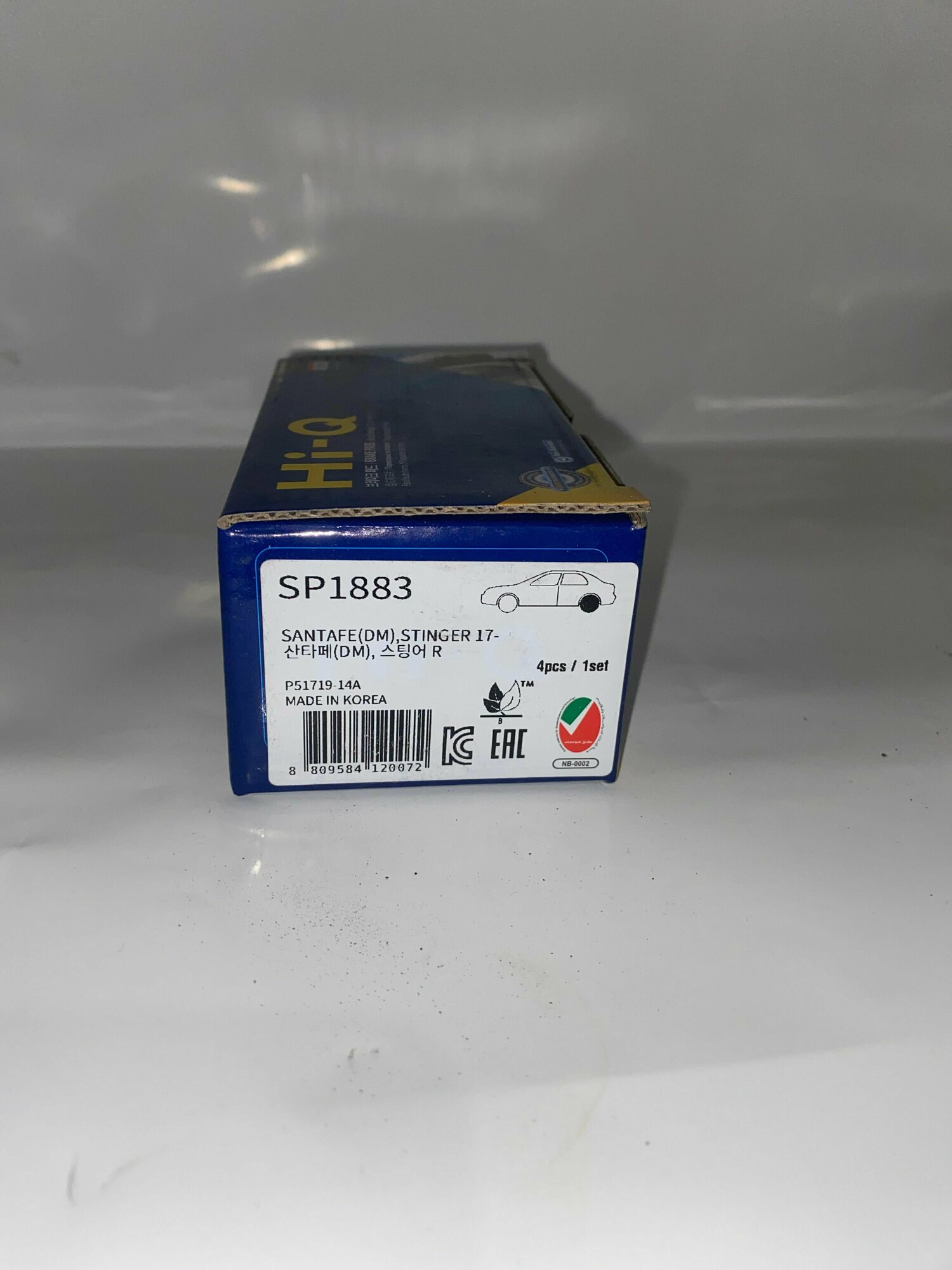 Тормозные колодки задние SANTAFE DM 16 (HI-Q SP1883)