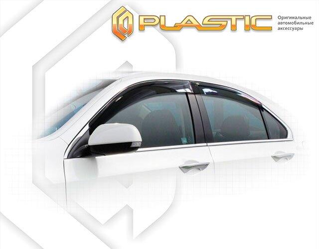 Дефлекторы окон (Classic полупрозрачный) Honda Accord 2008 - 2012 г. в. СА Пластик (Арт. 2010030302997)